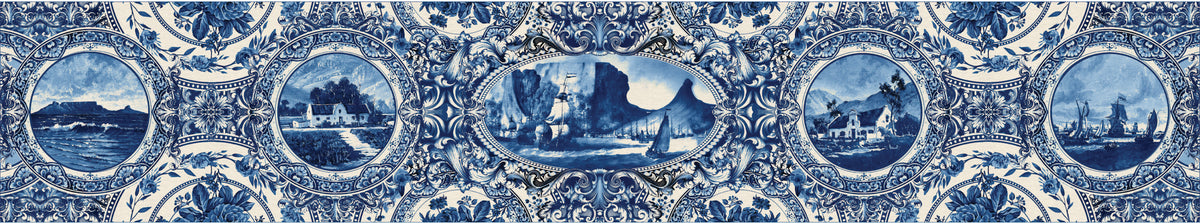 Cape Town Delft Fabric Table Runner – Fhilo